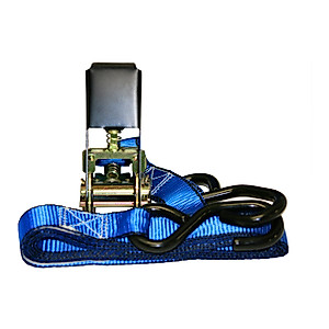 Everest Premium Ratchet Tie Down – 1 PK – 1 IN – 6 FT – 300 LBS Working Load – 900 LBS Break Strength – Cambuckle Alternative – Cargo Straps Perfect for Moving Appliances, Lawn Equipment and Motorcycles