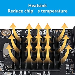 SATA Card 4 Port with 4 SATA Cables, 6 Gbps SATA 3.0 Controller PCI Express Expression Card with Low Profile Bracket Support 4 SATA 3.0 Devices