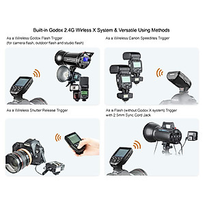 Godox Xpro-N 2.4G X System TTL Wireless Flash Trigger Transmitter & 2 x Godox X1R-N Controller Receiver Compatible for Nikon Flash…