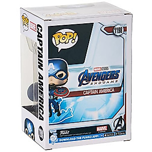 Funko POP! Marvel Avengers Endgame Captain America with Broken Shield & Mjolnir (Glow in The Dark & Metallic), Exclusive