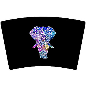 Mugzie 16 Ounce Stainless Steel Travel Mug with Wetsuit Cover - Ornamental Elephant