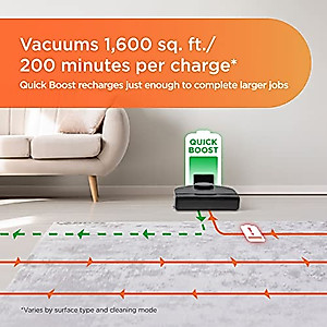 Neato D9 Intelligent Robot Vacuum Cleaner–LaserSmart Nav, Smart Mapping, Cleaning Zones, WiFi Connected, 200-Min Runtime, Powerful Suction, Turbo Clean, Corners, Pet Hair, XXL Dustbin, Alexa. 945-0445