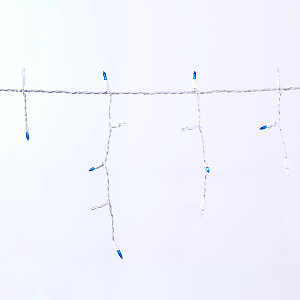 SYLVANIA Icicle Christmas Lights, 150 Lt, Blue