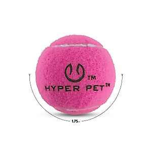 Hyper Pet MINI Tennis Balls for Dogs (Pet Safe Dog Ball Dog Tennis Balls for Exercise & Training) Dog Ball Interactive Dog Toys work with Hyper Pet K9 Kannon MINI Dog Ball Launcher - 4 Pack MINI Pink