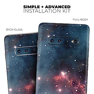 DesignSkinz Bright Pink Nebula Space Protective Vinyl Decal Wrap Skin Cover Compatible with The Samsung Galaxy S20 (Screen Trim & Back Glass Skin)