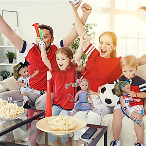 22 Pcs 18 Doll Sport Clothes Set -18 inch Dolls American Football, Basketball, Tennis Apparel and Accessories - Girls' Birthday, Festivals 18 "Doll Apparel Gifts