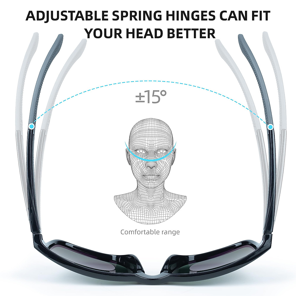 Experience Unmatched Style and Durability with Bnus Italy's Corning Glass Blue Flash Polarized Sunglasses - Perfect for Men and Women