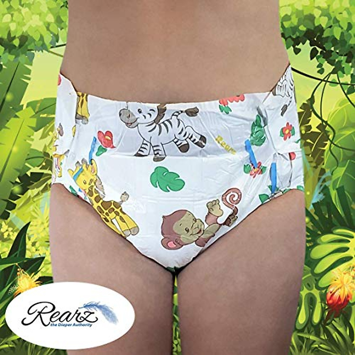Rearz - Safari - Adult Diaper (12 Pack) (Large)