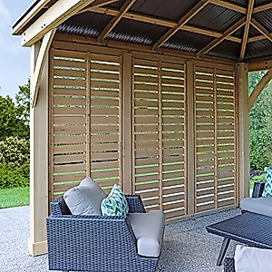 Yardistry 10' Meridian Wood Privacy Wall