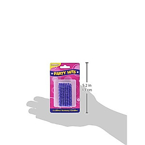 Oasis Supply Glitter Birthday Candles, 2.25-Inch, Purple