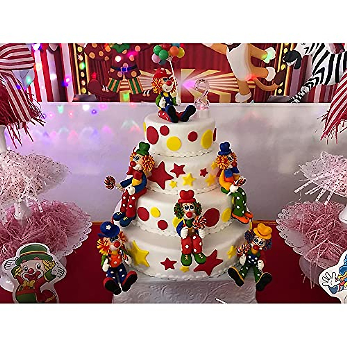 Hedume Set of 4 Round Foam Cake Dummy, 4 Sizes Cake Foam Dummies, 6-12 Inches Foam Cake Dummy for Decorating and Wedding Display