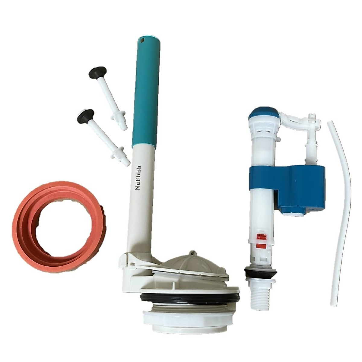 American Standard Champion 4 Toilet Replacement Kit Two Piece Flush Valve with NuFlush Adjustable Hight Fill Valve