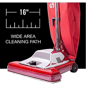 Sanitaire - SC899H SC899 Tradition QuietClean Upright Vacuum Red, 10.5" x 16.5" x 20.5"