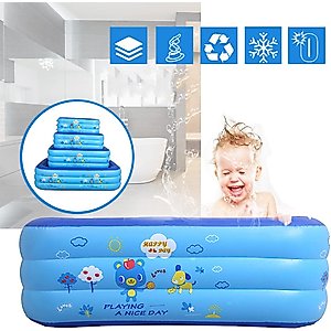 1.2/1.3/1.5/1.8M Kids Inflatable Swimming Pool Childs Toddlers Family Backyard Garden Pool 1.2M/2