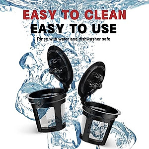 Reusable Coffee Pods Compatible with Ninja DualBrew Coffee Maker, 4 Pack Reusable K Pod Permanent k Cup Coffee Filter Accessories for Ninja CFP301 CFP201 CFP307 Dual Brew Pro