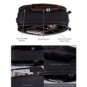 Giorgio Ferretti Genuine Leather Crossbody Bag with Removable Belt Genuine Leather Shoulder Bag for Women