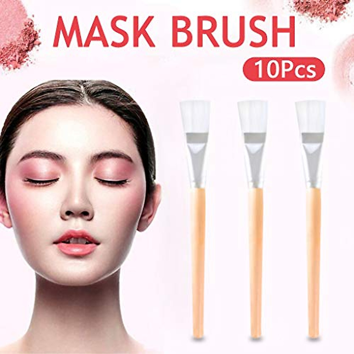 Makeup for Teen Girls 14-16 Convenient Set Mask Beauty DIY Tools Soft Plush Brush Mask 10PC Brush Wood Brush Eyeliner Brush