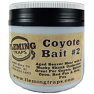 Fleming Traps Predator Bait Kit - Coyote, X5 & Raccoon Bait with Wool - 3 Pack