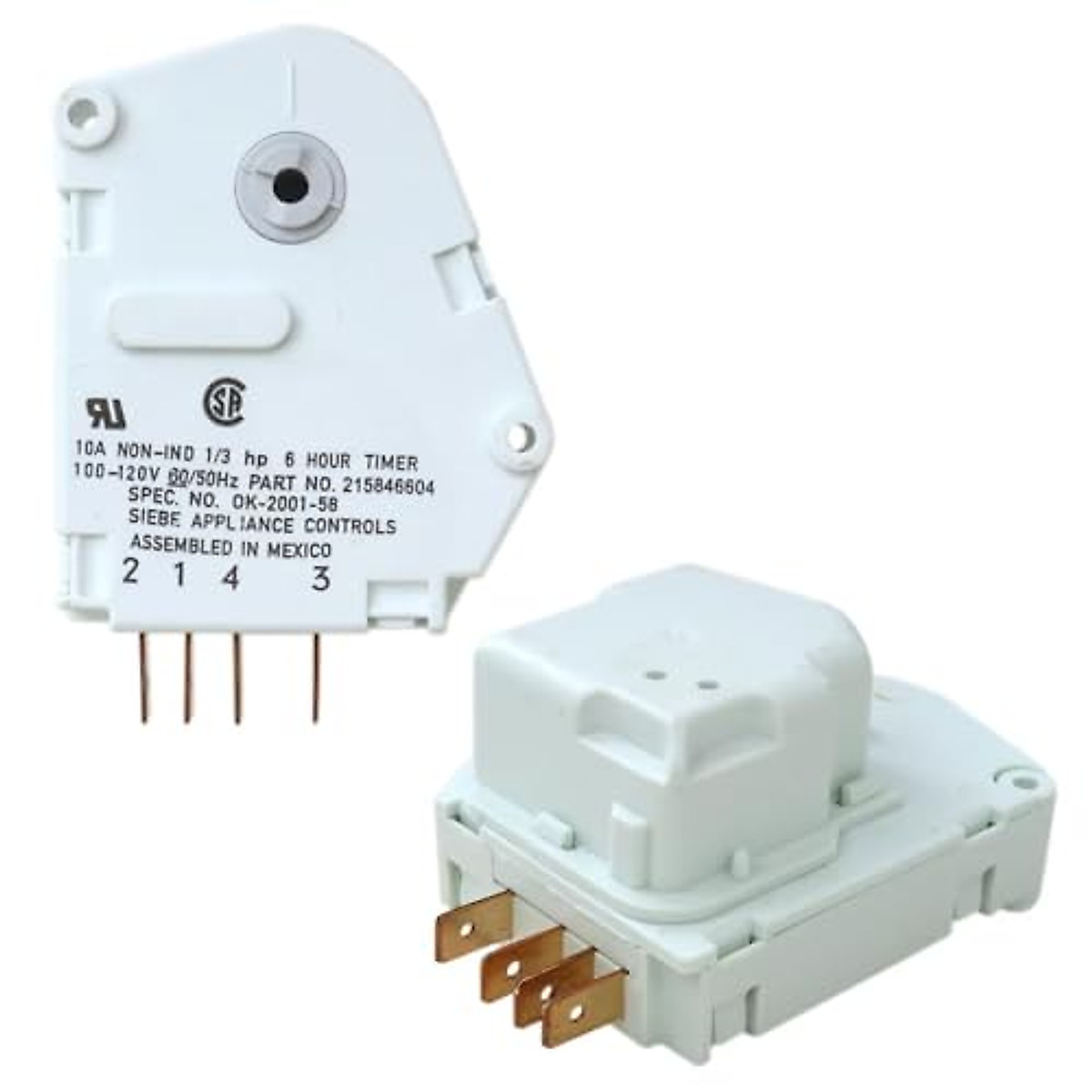 Gxcdizx 215846604 Refrigerator Defrost Timer Replacement for Frigidaire Ffht1814lw4, Ffht1817ls1, 215846604, Ffht1817ls4, Ffht1817ls8, Ffht1817lw8, Nftr18x4lw6, Ffht1826ls5, Ffht1826lw2, Ffht1826lw9