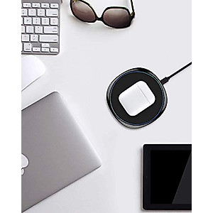 Fast Wireless Charger, NANAMI 7.5W Charging Pad Compatible iPhone 14/13/13 mini/12/SE 2/11/11 Pro/XS Max/XR/X/8, 10W Qi Charger for Samsung Galaxy S23/S22/S21/S20/S10/S9/S8/Note 10+/9/8 & 5W AirPods 2