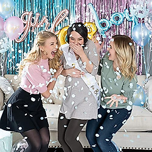 SMIRLY Gender Reveal Decorations Set - Baby Gender Reveal Party Supplies, Gender Reveal Party Decorations, Baby Gender Reveal Ideas, Gender Reveal Balloons Boy or Girl Gender Reveal Party Supplies Kit