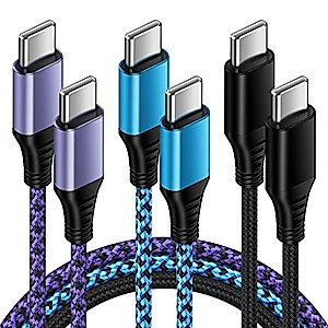 USB C Charger Cable,Type C to C Fast Android Phone Charging Cord Compatible for iPad Mini 6,iPad Pro,iPad Air 4,MacBook Pro,Samsung Galaxy S22/S21/S20,Z Fold4/3,Z Flip4/3,Google Pixel 7Pro/7/6/5,Moto