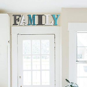 Solution4Patio Wooden Love Decorative Signs with Back Hanging Holes, Freestanding Cutout Words Table Centerpiece, Rustic Letters for Living Room, Home Decor #D306A00