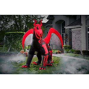 Home Accents Holidays 10 Foot Inflatable Skeleton Dragon