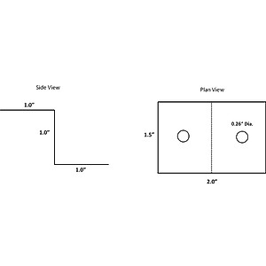 WindyNation Solar Panel Z-Bracket Mounting Kit 3 Sets