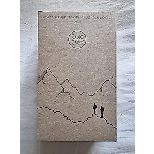 CuloClean 2pcs Portable Bidet with Silent Bottle (330ml). Ideal for Toilet, Travel, Hiking or Camping. Ultralight (48g, 1,7 oz). (CuloClean+Bottle, 2pcs Black)