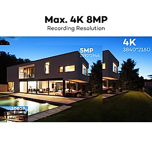 ONWOTE 16 Channel 4K PoE Security NVR Video Audio Recorder, Support 8MP 5MP 4MP 1080P, 16CH NVR with NO Hard Drive, Support up to 20TB with 2 Storage Bays, 16-CH Simultaneous Playback