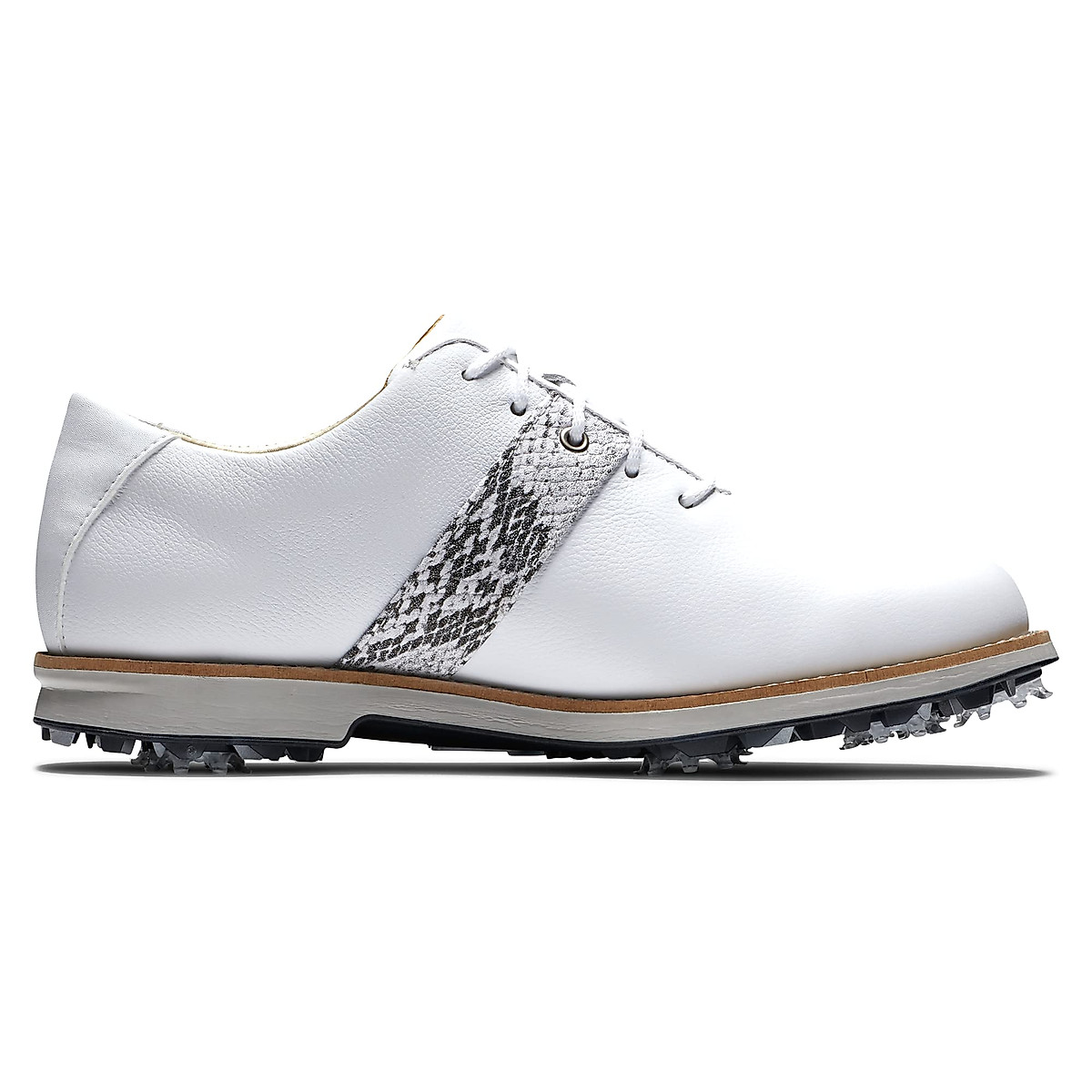 FootJoy Women's Premiere Series Previous Season Style Golf Shoe, White/Croc Print, 6