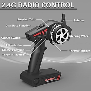 VOLANTEXRC Brushless Remote Control Boat VectorSR80 45MPH High-Speed RC Boats for Adults Ready to Run Waterproof Design Fast RC Boat with Self-Righting for Lake & River Toy Gifts (798-4 RTR)