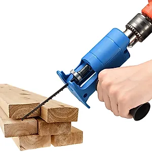 EVTSCAN Reciprocating Saw Adapter, Electric Drill Modified to Jigsaw Converter Attachment, Multipurpose DIY Home Improvement Tool for Cutting Wood