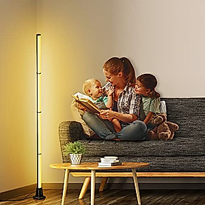 Floor Lamp, Modern style, Color Changing, Corner Lamp with WiFi App Control, 64+ Scene Mode, Creative DIY Mode, Music Sync, Led Floor Lamp for Bedroom Living Room, Game Room, atmosphere light