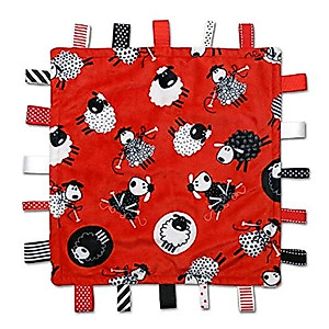 Smarty Baby Bundle - 5 Black, White and Red Infant Toys, Newborn Baby Gifts