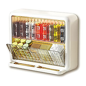 LELE LIFE K Cup Holder Organizer, 2 Tier Clear Acrylic Coffee Pod Holder Tea Bag Organizer, Space-Saving Slim Coffee Bar Organizer Coffee Station Organizer for Countertop or Wall