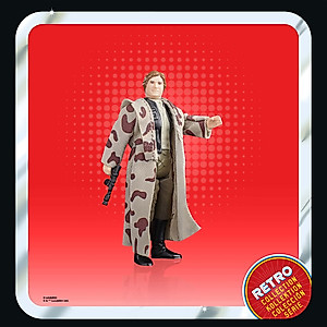 STAR WARS Retro Collection Han Solo (Endor), Return of The Jedi 3.75-Inch Collectible Action Figures, Ages 4 and Up