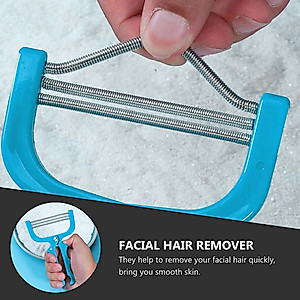 DOITOOL 2Pcs Manual Face Hair Removers Threaders Portable Face Lips Removal Epilator Stainless Steel Epilators Threading Beauty Tool