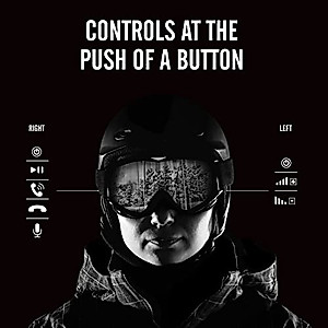Outdoor Tech Chips Ultra 2.0 - Universal Helmet Audio - Premium Helmet Bluetooth Headset - True Wireless Snow Helmet Audio - Easy Touch Controls, Compatible with Google Assistant and Siri