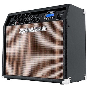 Rockville G-AMP 40 Guitar Amplifier 10" Speaker/Bluetooth/Mic in/USB/Footswitch,Black