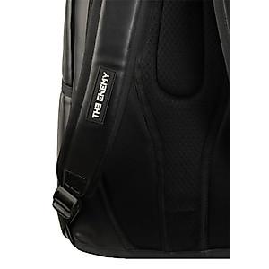The Enemy Special Ops Backpack, Unisex Eco PU Leather Backpack with Exclusive Blackout Zippers, Black, One Size