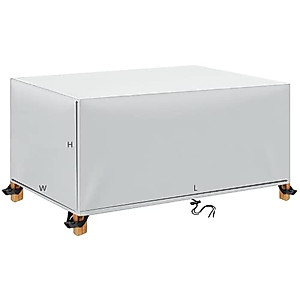 Patio Furniture Covers Waterproof Outdoor 600D Oxford Fabric Patio Table Covers Rectangle Couch Cover Weatherproof Furniture Covering for Deck Lawn and Backyard 60"L x 52"W x 28"H//150x130x70cm