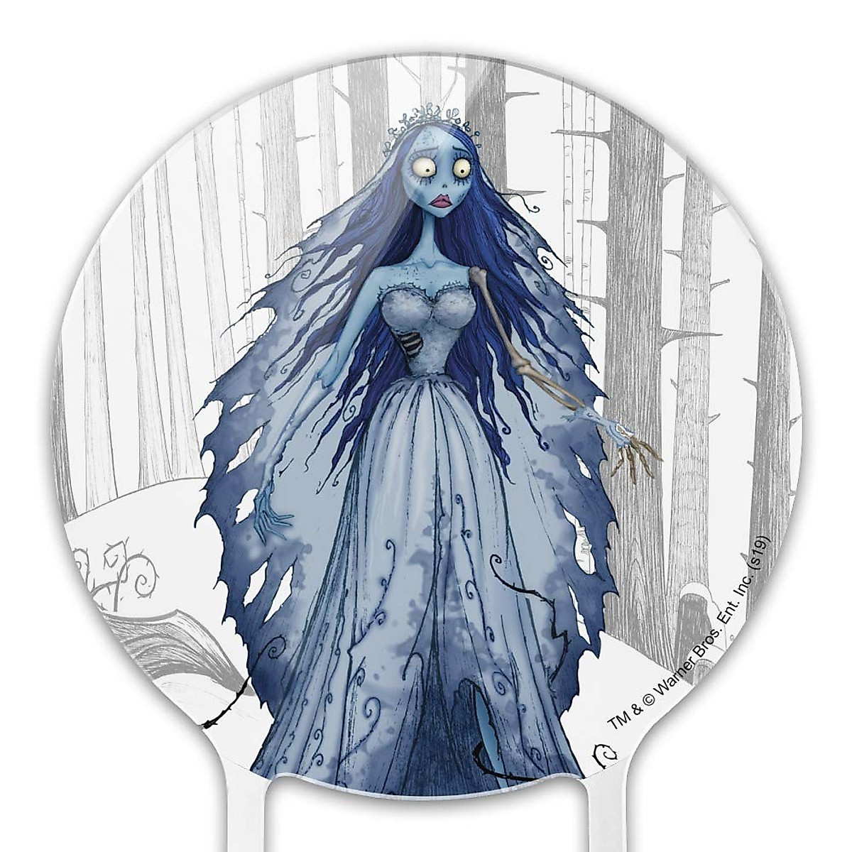 Acrylic Corpse Bride Bride Cake Topper Party Decoration for Wedding Anniversary Birthday Graduation