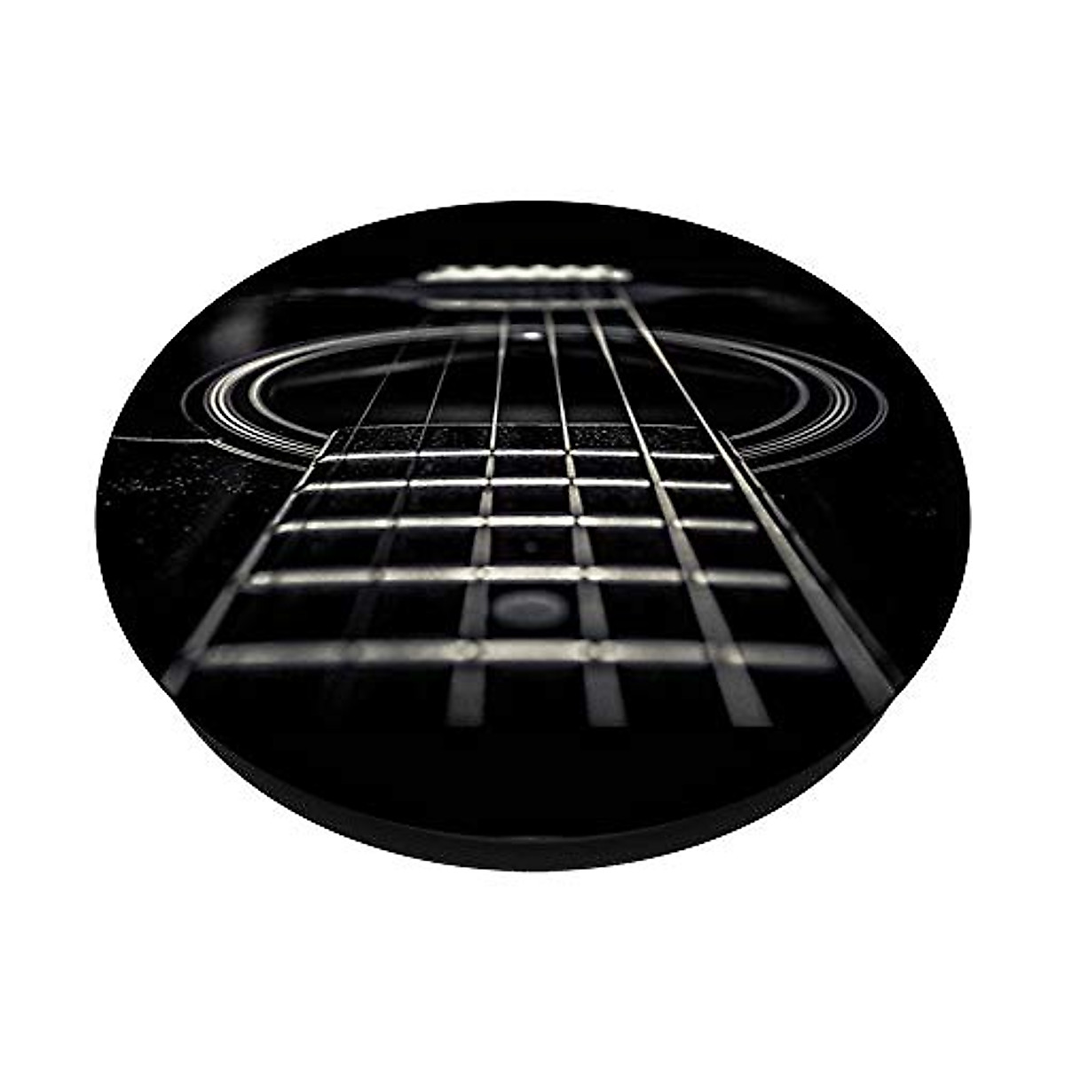 Black Acoustic Guitar PopSockets PopGrip: Swappable Grip for Phones & Tablets