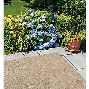 WOVEN ST. Performance Braided Round Area Rug | Carpets Suitable for Living Room, Bedroom, Dining Room, Home Décor | Luxurious Handcrafted Traditional Rugs | PET-Yarn | 8’ Round | Modern Rugs