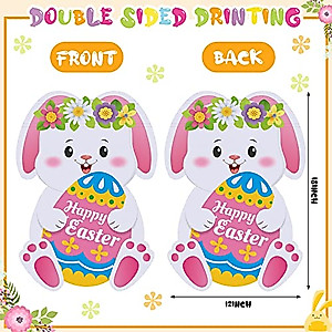 2 Pack Easter Garden Flags St Patrick's Day Garden Flag Shamrock Bunny Eggs Garden Flag 12 x 18 Inch Vertical Double Sided Decorative for Outside Yard Spring Seasonal Garden Flag