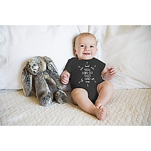 You Can Do This Dad - Funny Baby Essentials Bodysuit - Cute Baby Girl Clothes Newborn Boy Outfit (Newborn, Black)