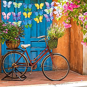 Gueevin 60 Pcs 50 ft Butterfly Garland Butterfly Banner Butterfly Party Decorations Tea Party Decoration for Tea Party Fairy Party Butterfly Party Wedding Baby Shower