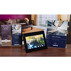 Displays2go Tabletop Digital Signage, Android OS – Black (SFRAMEWF10B)